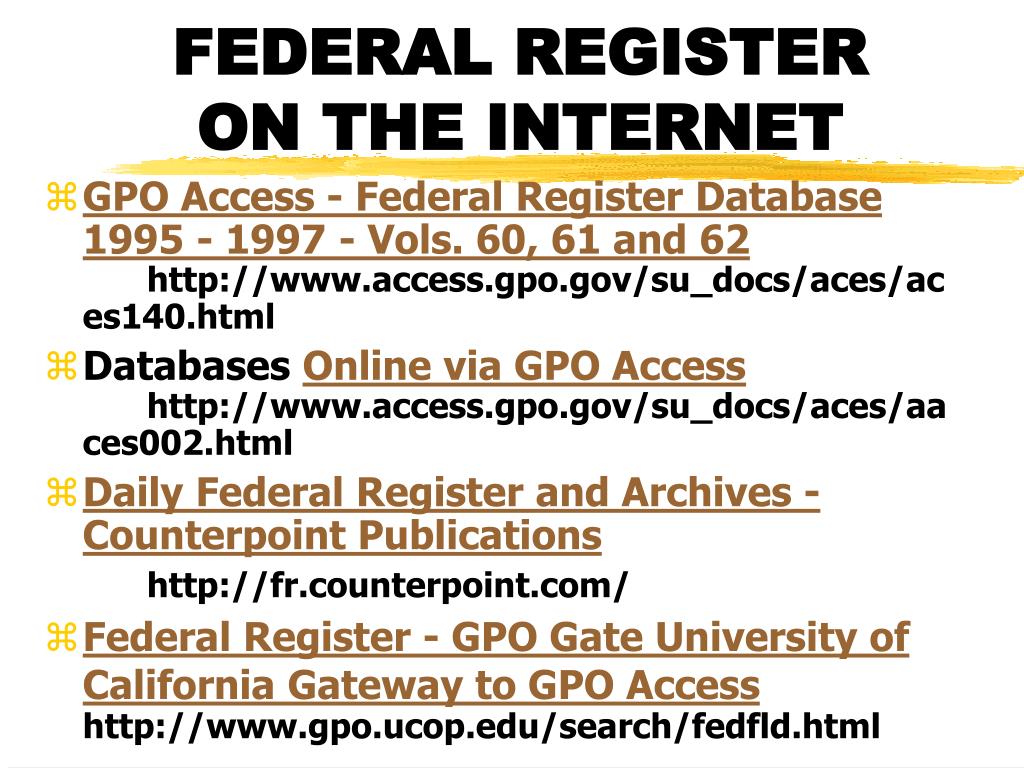 PPT - Federal and Regulatory Law PowerPoint Presentation, free download ...