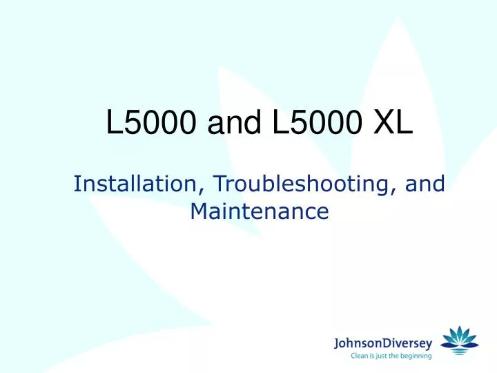 PPT - L5000 and L5000 XL PowerPoint Presentation, free download - ID ...