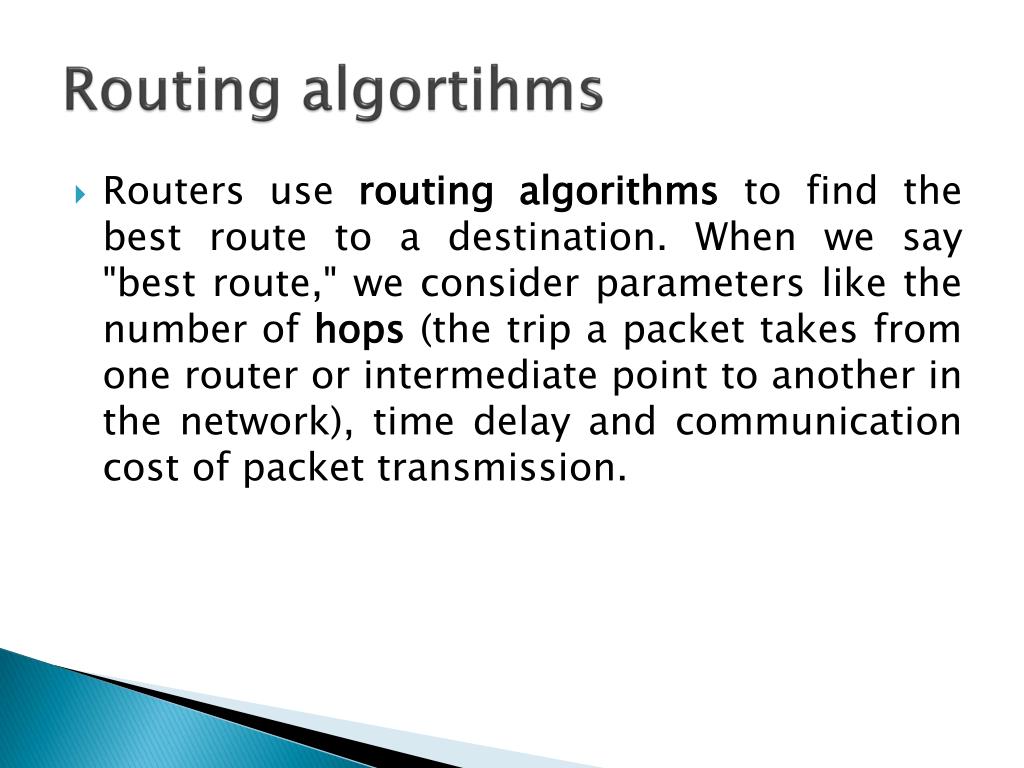 Ppt Computer Networks Cse 4711 Lecture Segment 5 Routing Algorithms Powerpoint Presentation
