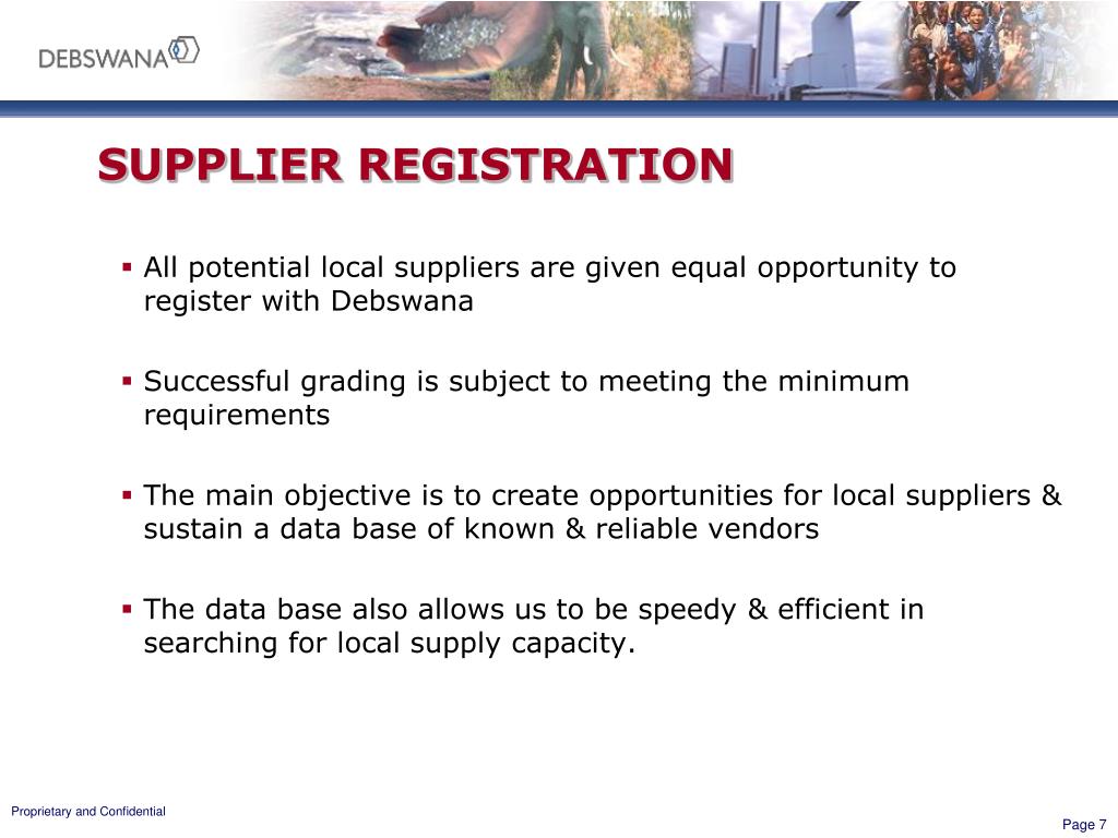 PPT - Unlocking Business Opportunities in Debswana's Supply Chain ...