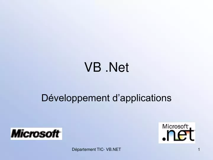 Ppt Vb Net Powerpoint Presentation Free Download Id 3664433