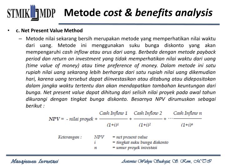PPT - Ragam Teknik Evaluasi Investasi Teknologi Informasi PowerPoint ...