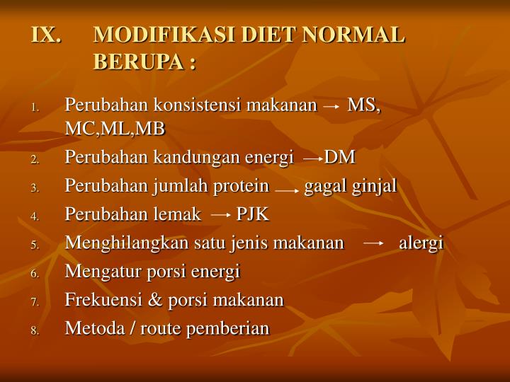 PPT - DASAR-DASAR DIETETIK KLINIK PowerPoint Presentation - ID:3666433