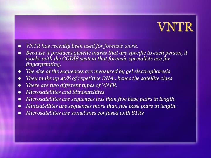 PPT - Short Tandem Repeats (STR) and Variable Number Tandem Repeats ...