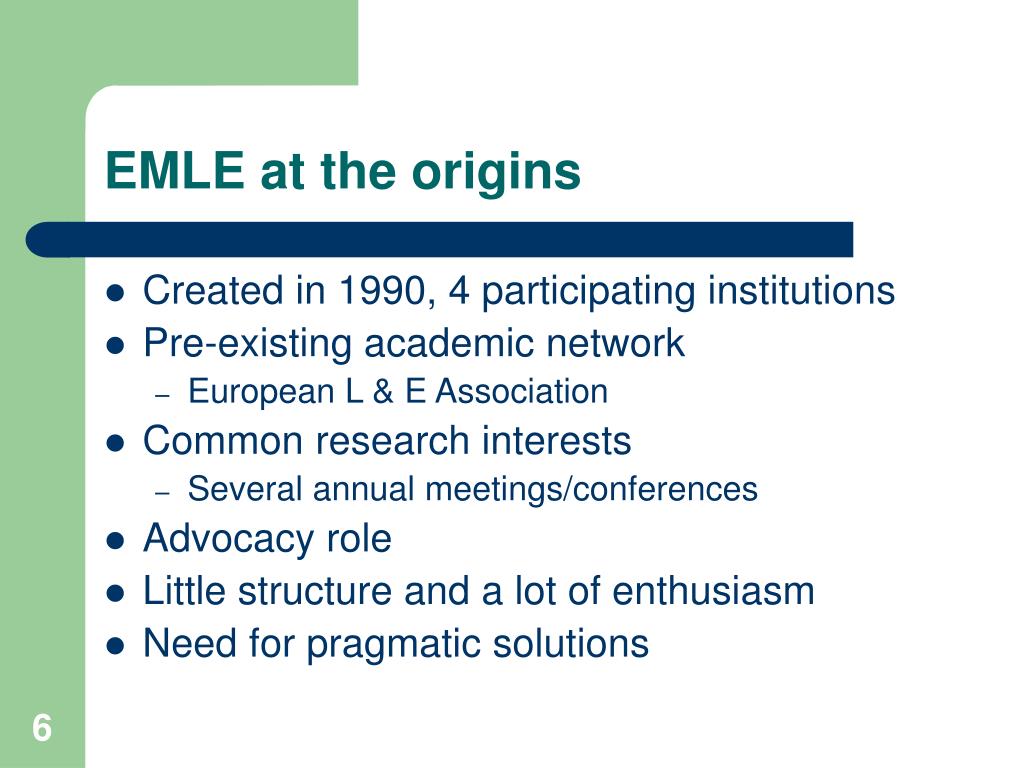 PPT - The European Master in Law and Economics (EMLE) PowerPoint ...