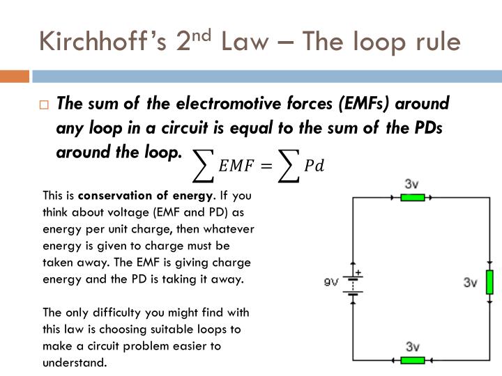PPT - Kirchhoff’s laws & EMF PowerPoint Presentation - ID:3667751