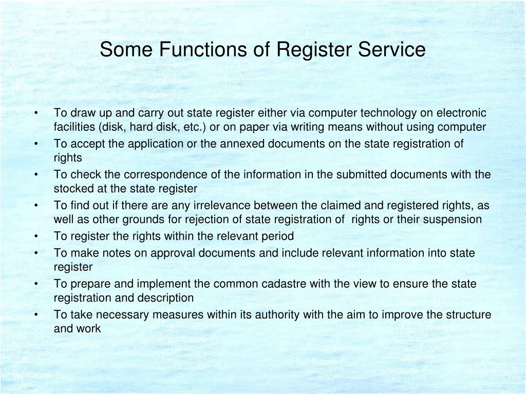 PPT - Real Estate Registration System in the Republic of Azerbaijan ...