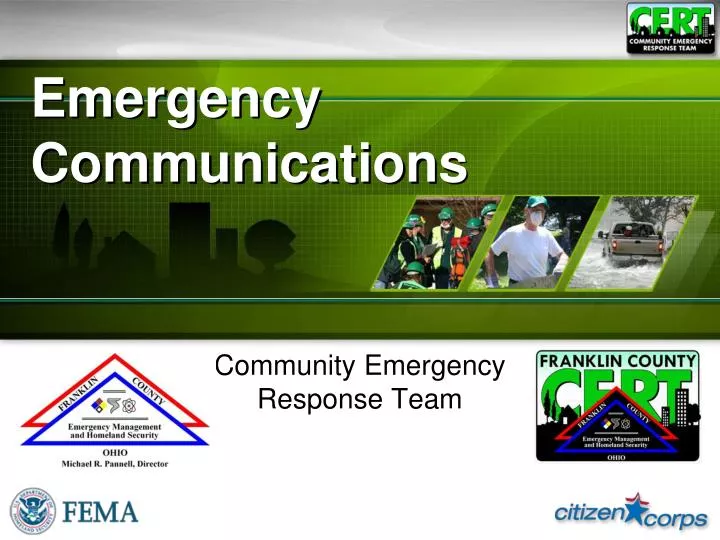 Ppt Emergency Communications Powerpoint Presentation Free Download