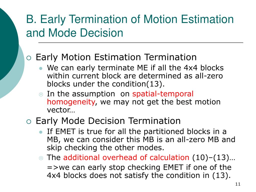 Ppt An Efficient Mode Decision Algorithm For H264avc Encoding Optimization Powerpoint