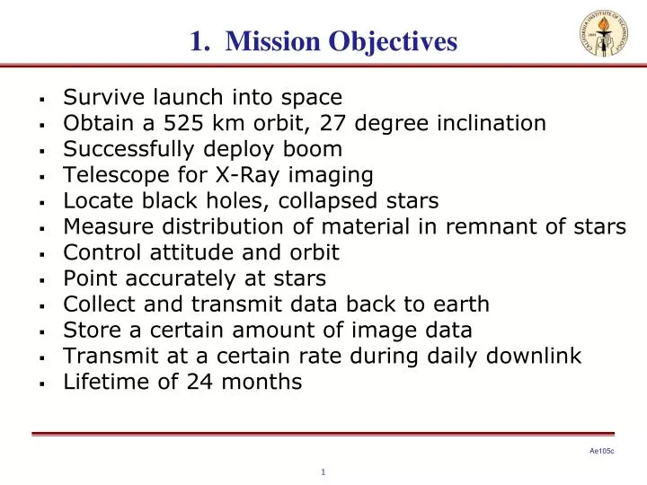 PPT - 1. Mission Objectives PowerPoint Presentation, free download - ID ...