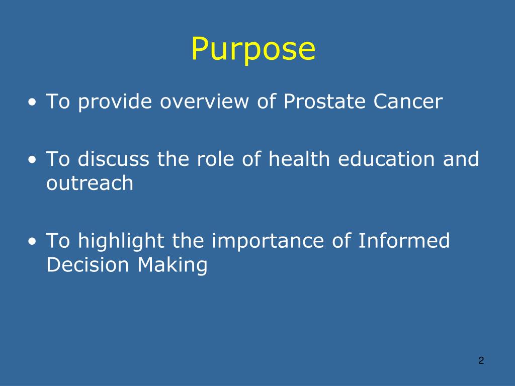 PPT - Prostate Cancer: Education & Outreach PowerPoint Presentation ...