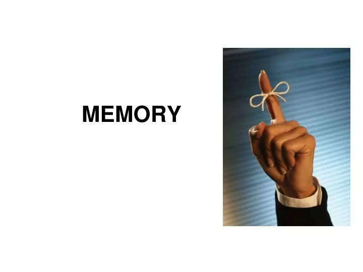 PPT - MEMORY PowerPoint Presentation, free download - ID:3670480