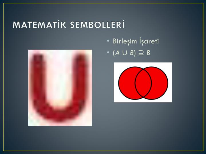 PPT - MATEMATİK SEMBOLLERİ PowerPoint Presentation - ID:3670840