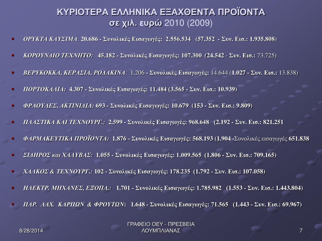 PPT - ΟΙΚΟΝΟΜΙΑ ΣΛΟΒΕΝΙΑΣ ΔΙΜΕΡΕΣ ΕΜΠΟΡΙΟ ΜΑΪΟΣ 2011 PowerPoint ...