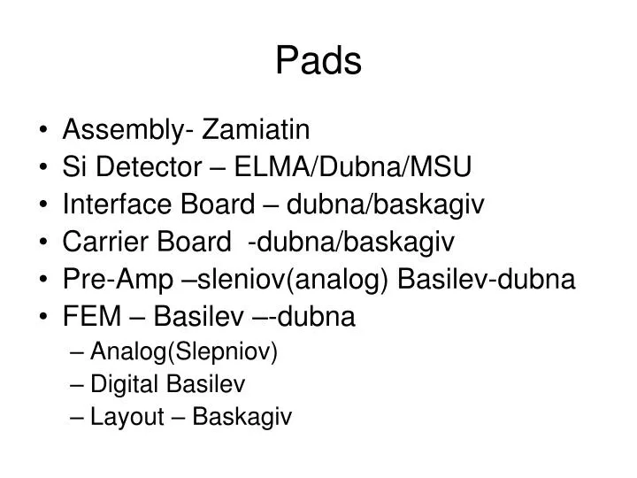 PPT - Pads PowerPoint Presentation, free download - ID:3674680