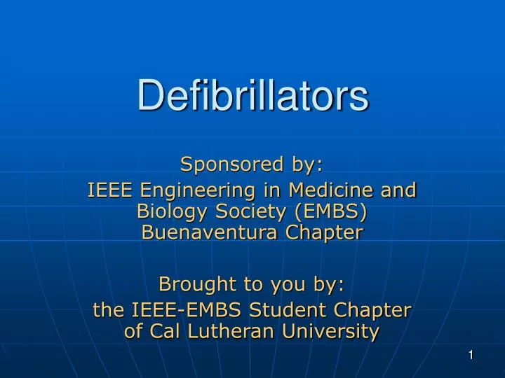 PPT - Defibrillators PowerPoint Presentation, free download - ID:3675518