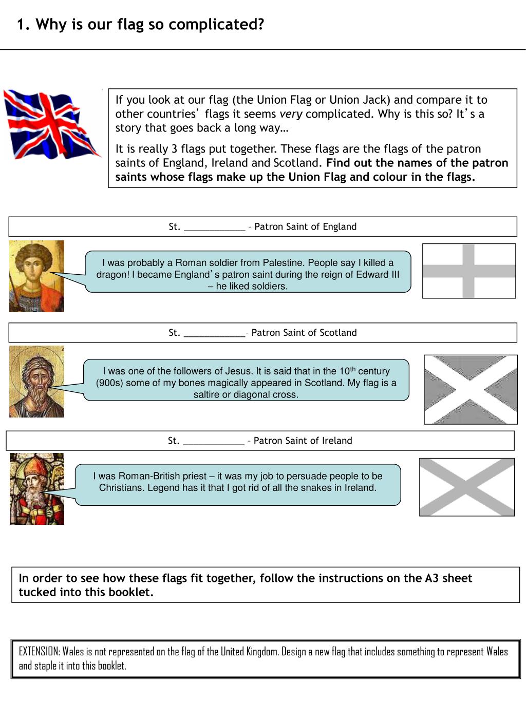 PPT - England, Ireland, Scotland and Wales Year 8 History Homework ...