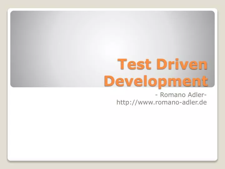 PPT - Test Driven Development PowerPoint Presentation, free download ...
