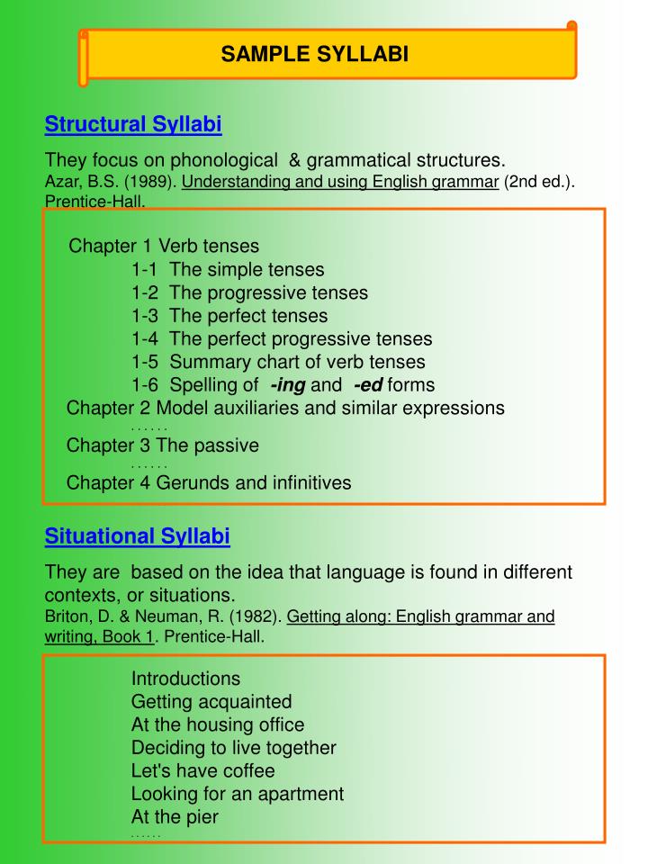 PPT - COURSE PLANNING & SYLLABUS DESIGN PowerPoint Presentation - ID ...