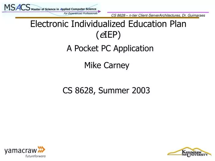 PPT - Electronic Individualized Education Plan ( e IEP) PowerPoint ...