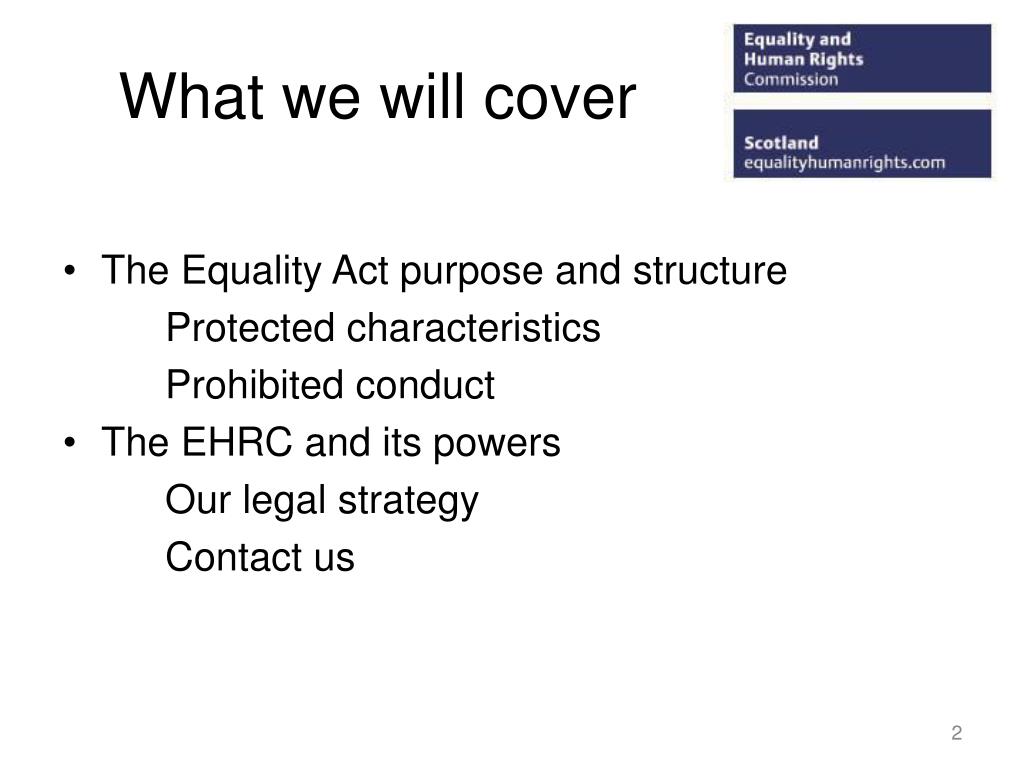 PPT - The Equality Act 2010 The Equality and Human Rights Commission ...