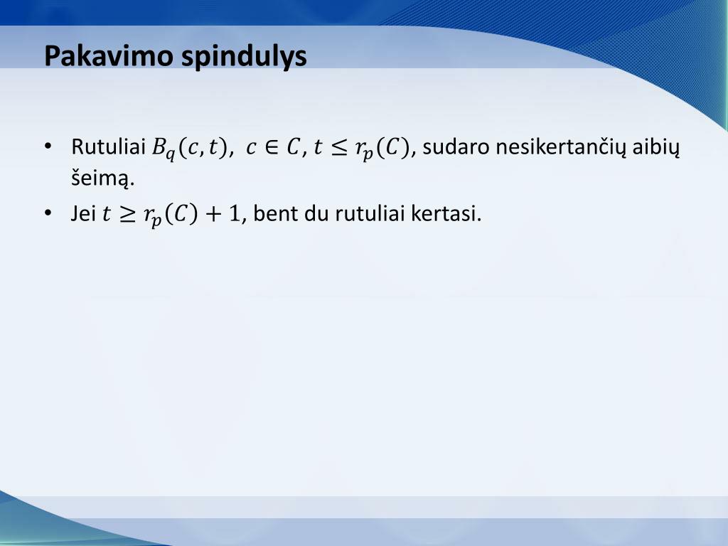 PPT - Rutulio tūris. Pakavimo spindulys PowerPoint Presentation, free ...