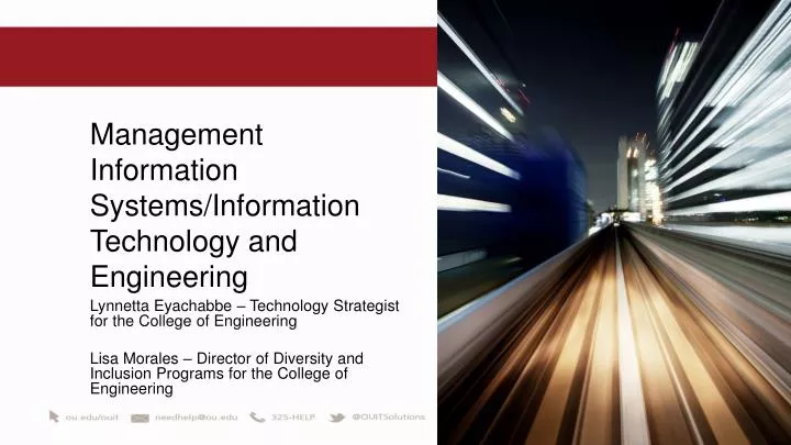 PPT - Management Information Systems/Information Technology and ...