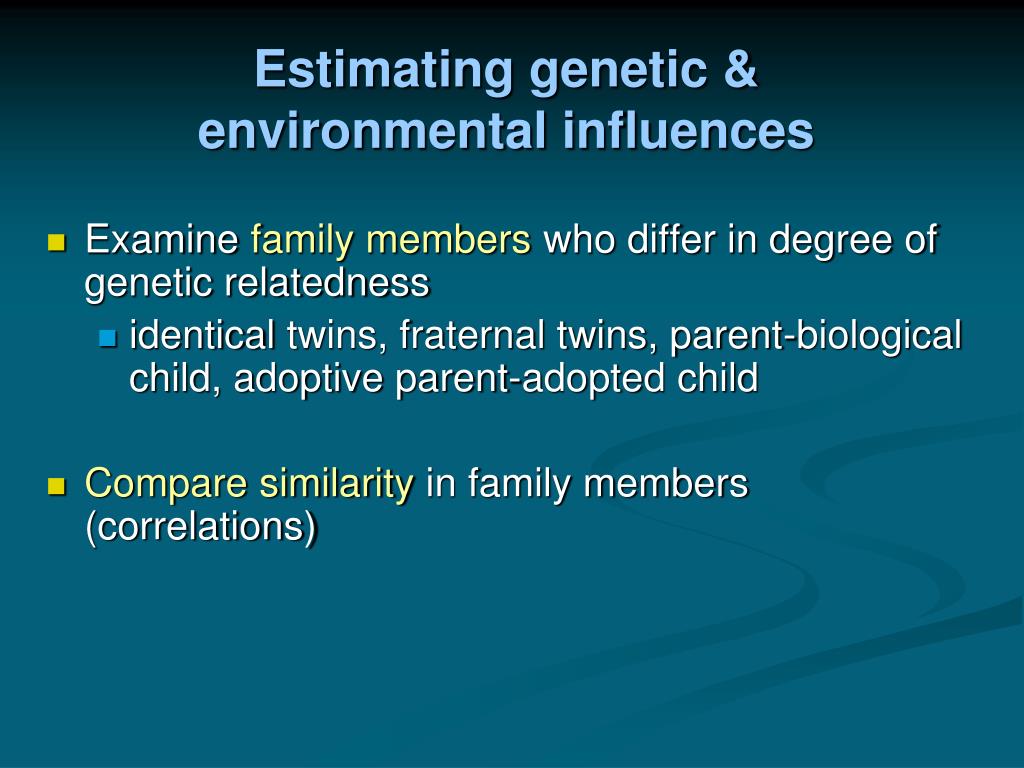 PPT - Genetics, Families, & Social Development: The Important ...