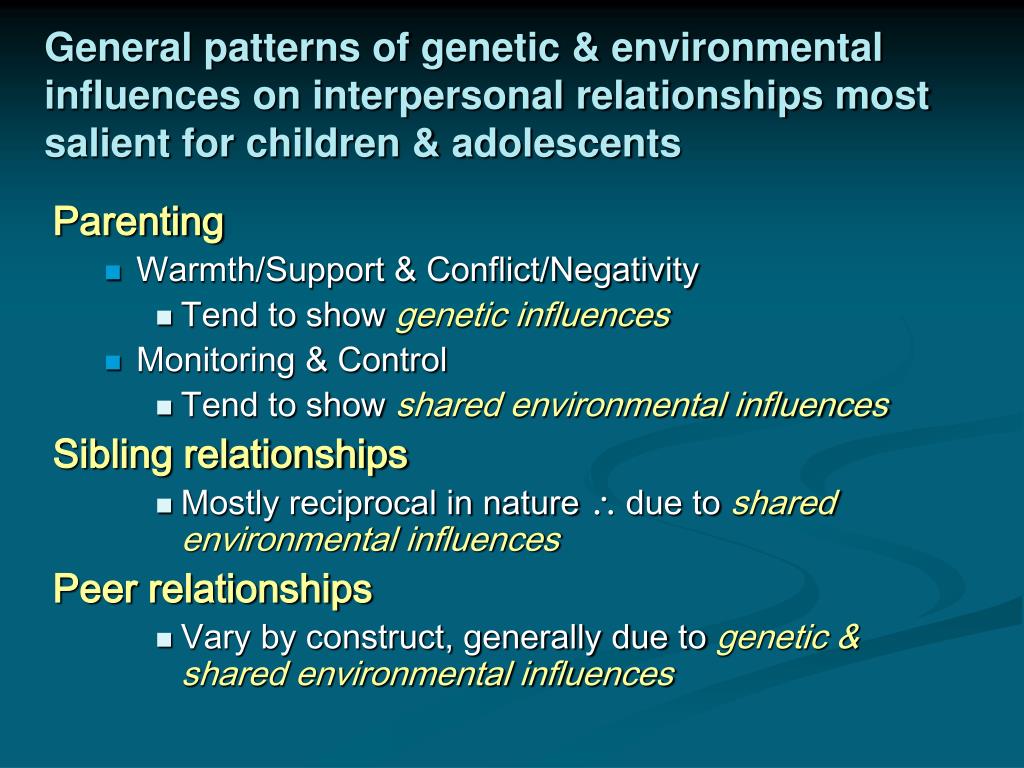 PPT - Genetics, Families, & Social Development: The Important ...
