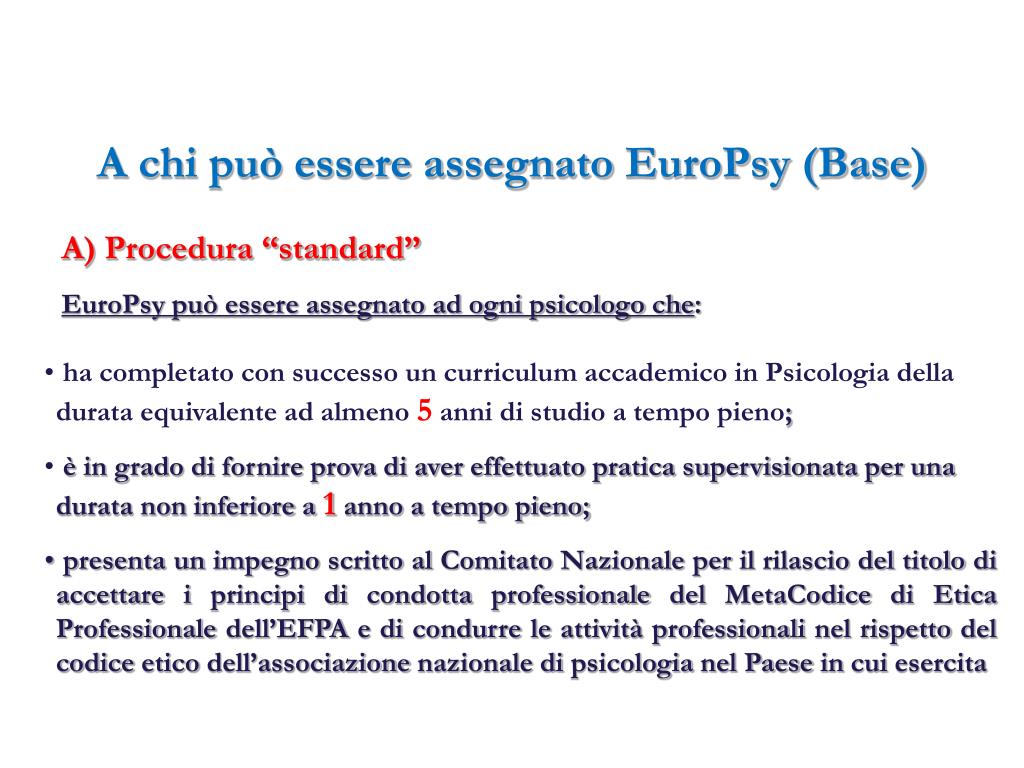 PPT - Che cos’è il Certificato Europeo in Psicologia PowerPoint ...