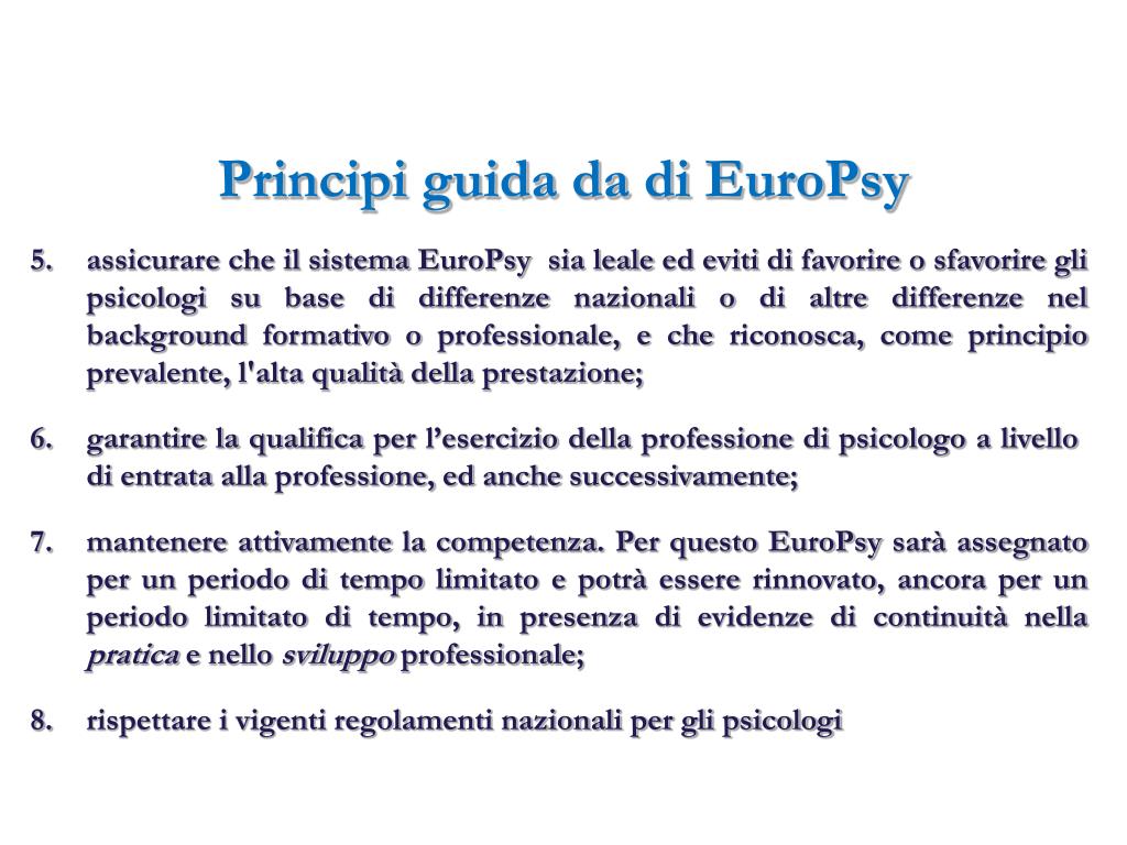 PPT - Che cos’è il Certificato Europeo in Psicologia PowerPoint ...