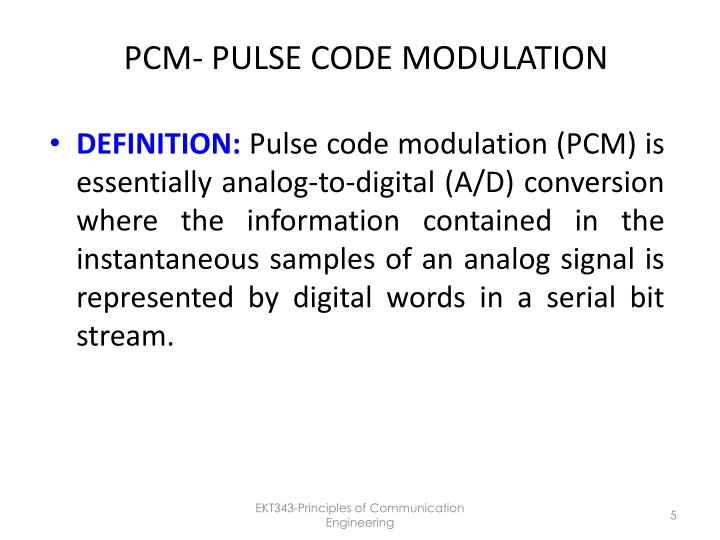 PPT - PULSE MODULATION PowerPoint Presentation - ID:3686204