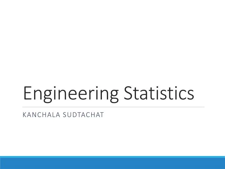 PPT - Engineering Statistics PowerPoint Presentation, free download ...