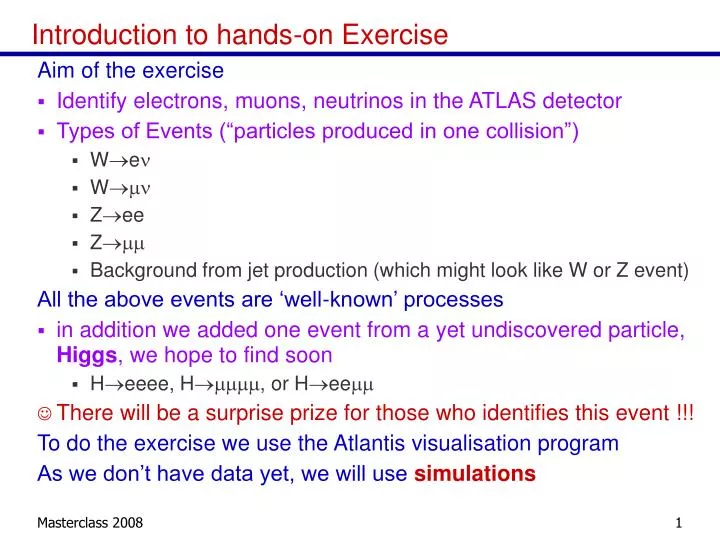 PPT - Introduction to hands-on Exercise PowerPoint Presentation, free ...