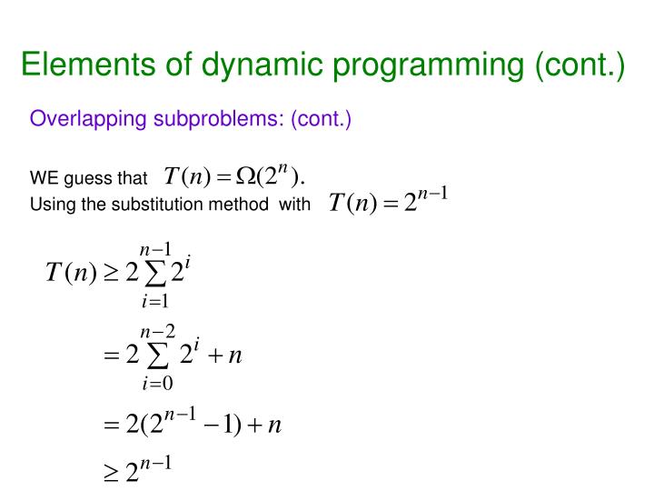 PPT - Dynamic Programming PowerPoint Presentation - ID:3687406