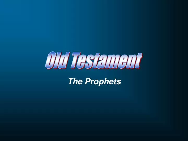 PPT - The Prophets PowerPoint Presentation, free download - ID:3688049