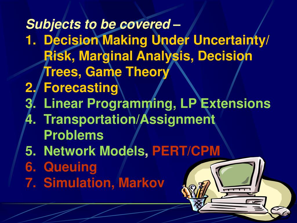 Ppt Management Science Operations Research Powerpoint Presentation