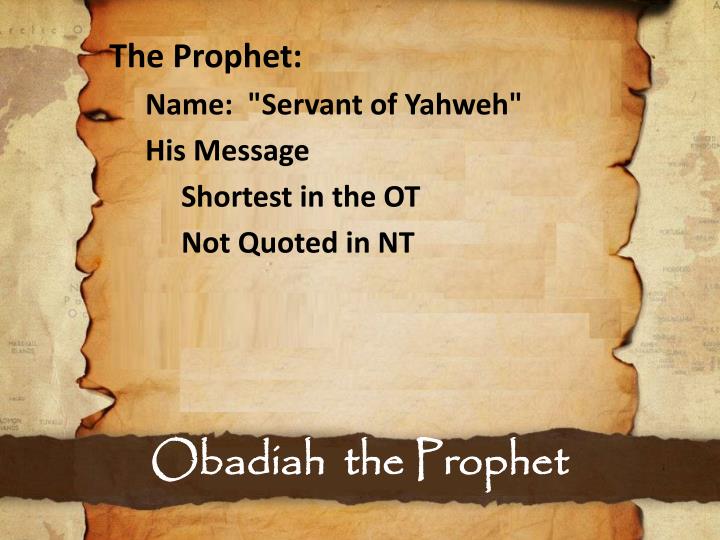 PPT - Obadiah PowerPoint Presentation - ID:3688232