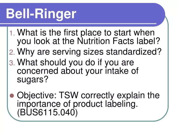 Ppt Bell Ringer Powerpoint Presentation Free Download Id 3688272