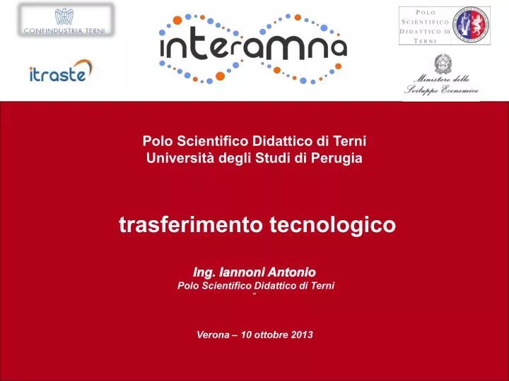 PPT - P. Burrascano Terni, 25 Luglio 2013 / 30 PowerPoint Presentation ...