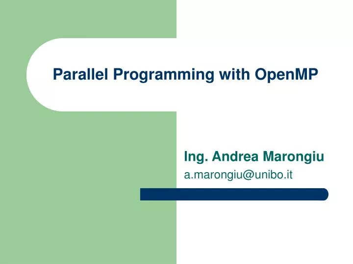PPT - Parallel Programming with OpenMP PowerPoint Presentation, free download - ID:3691910
