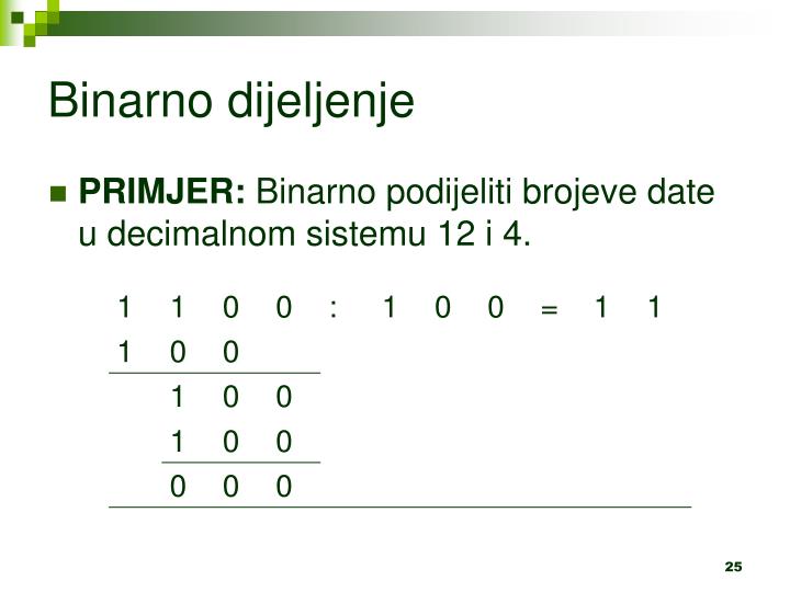 PPT - Binarna aritmetika PowerPoint Presentation - ID:3693149
