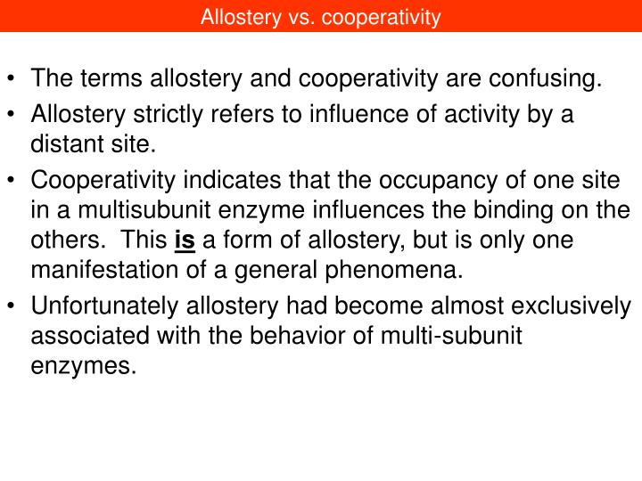 PPT - Allosteric regulation of enzyme activity PowerPoint Presentation ...