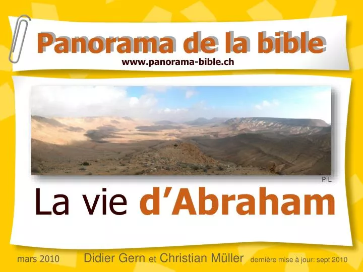 PPT - La vie d’Abraham PowerPoint Presentation, free download - ID:3695566