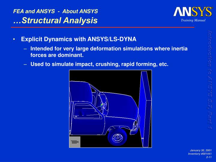 PPT - FEA and ANSYS PowerPoint Presentation - ID:3695703