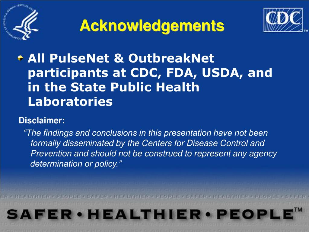 PPT - Molecular Surveillance of Foodborne Infections PowerPoint ...