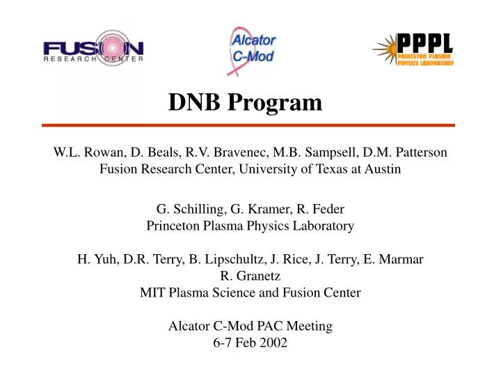 PPT - DNB Program PowerPoint Presentation, free download - ID:3696252