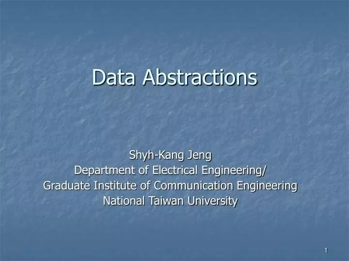 Ppt Data Abstractions Powerpoint Presentation Free Download Id3696898