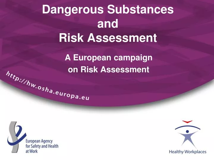 PPT - Dangerous Substances and Risk Assessment PowerPoint Presentation ...