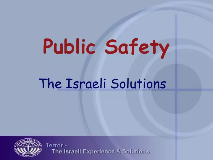 PPT - Public Safety PowerPoint Presentation, free download - ID:3698021